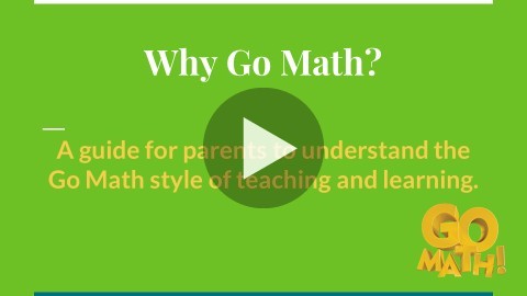 Go Math Parent Presentation