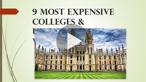 9 most expensive colleges & Universities in world