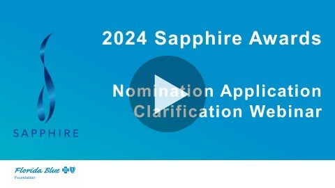 2025 Sapphire Awards Application Clarification Webinar
