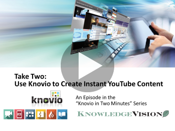 Use Knovio to Create Instant Multimedia Content for YouTube