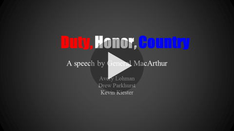 Duty, Honor, Country